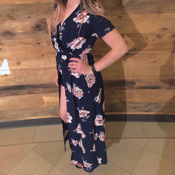 miami | Pants & Jumpsuits | Dahlia Surplus Maxi Romper | Poshmark